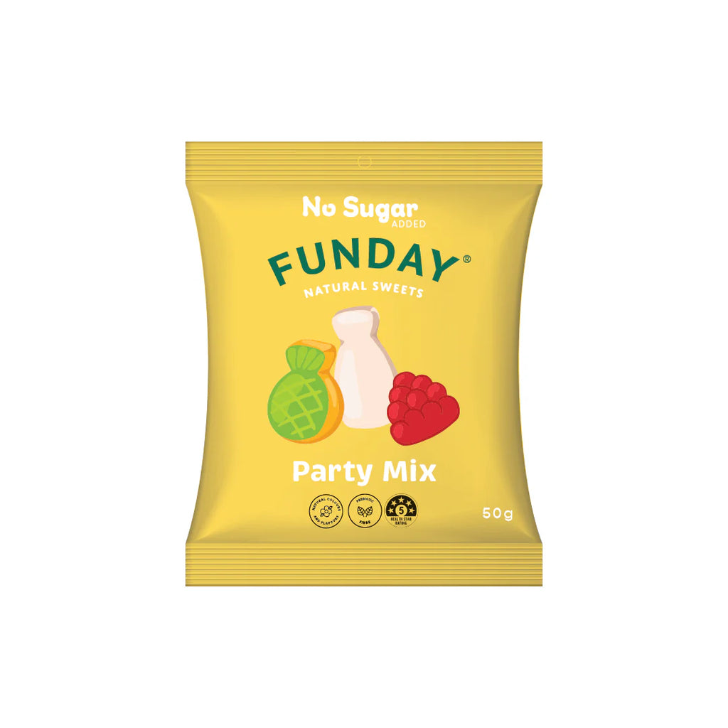 Funday Natural Sweets - Party Mix 50g Packet – The Basic Co